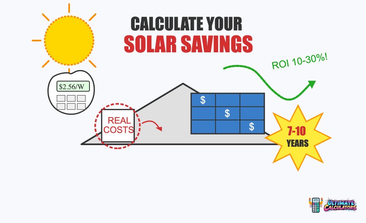 Solar Panel Cost Calculator: Find Your 7-10 Year Breakeven Point ...